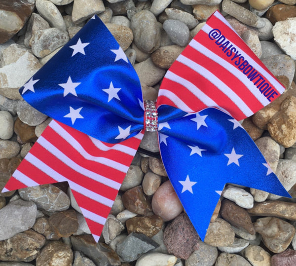 American Flag Bow – DAISYS BOWTIQUE